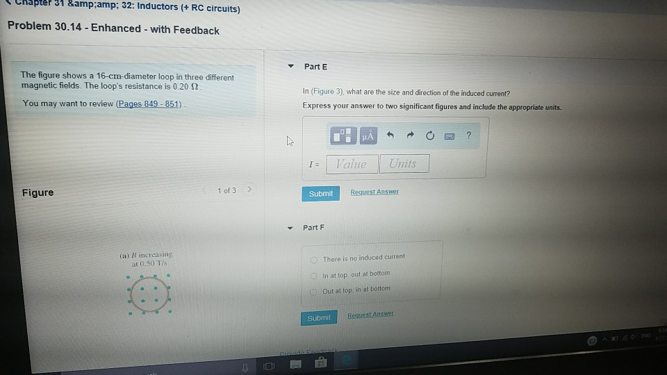 The figure shows a 16-cm-diameter loop in three | Chegg.com