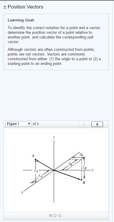Solved t Position Vectors Learning Goal: To identify the | Chegg.com