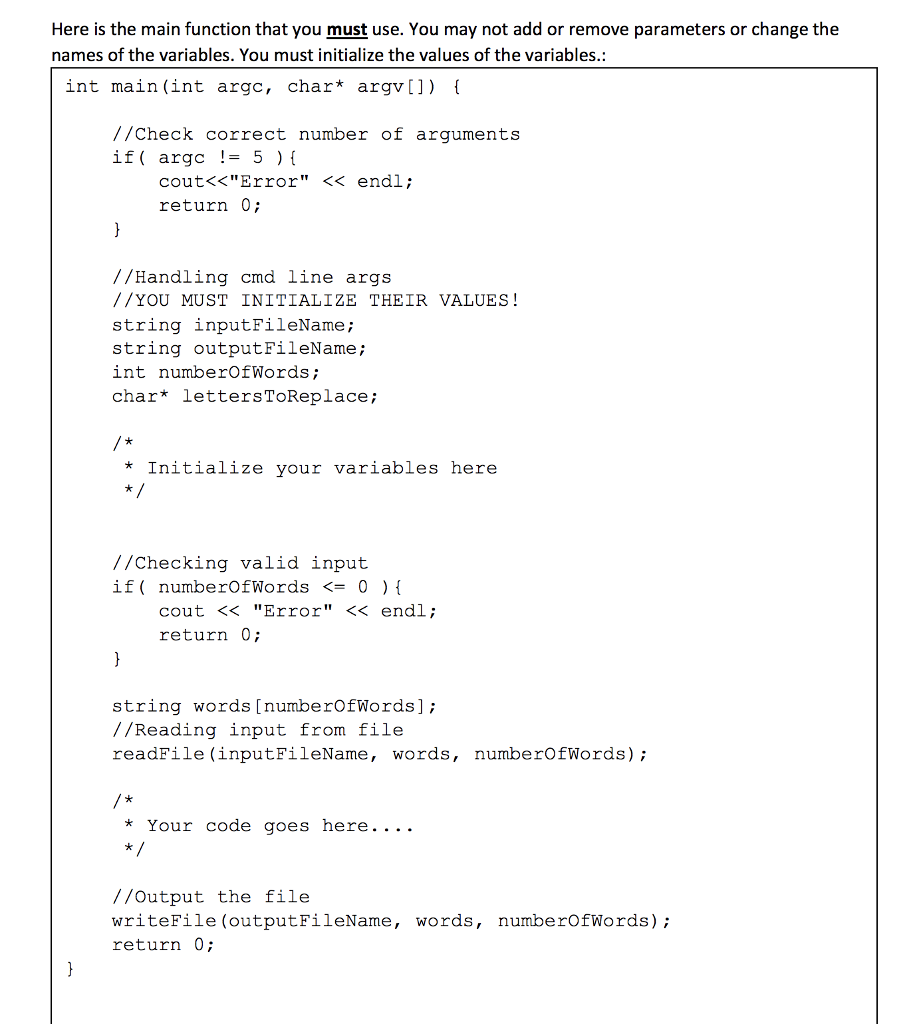 Solved Description: In this homework, you will implement | Chegg.com
