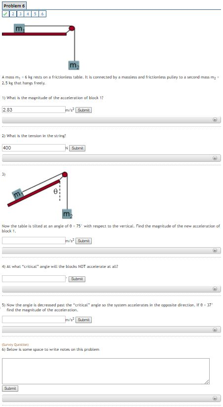 Solved Problem 6 A mass m 6 kg rests on a frictionless | Chegg.com