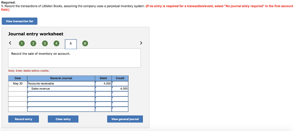 Solved Exercise 6-9 Record transactions using a perpetual | Chegg.com