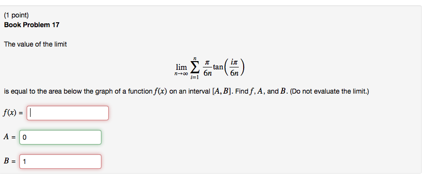 Solved The value of the limit lim_n rightarrow infinity | Chegg.com