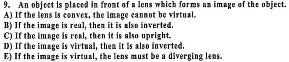 Solved An object is placed in front of a lens which forms an | Chegg.com