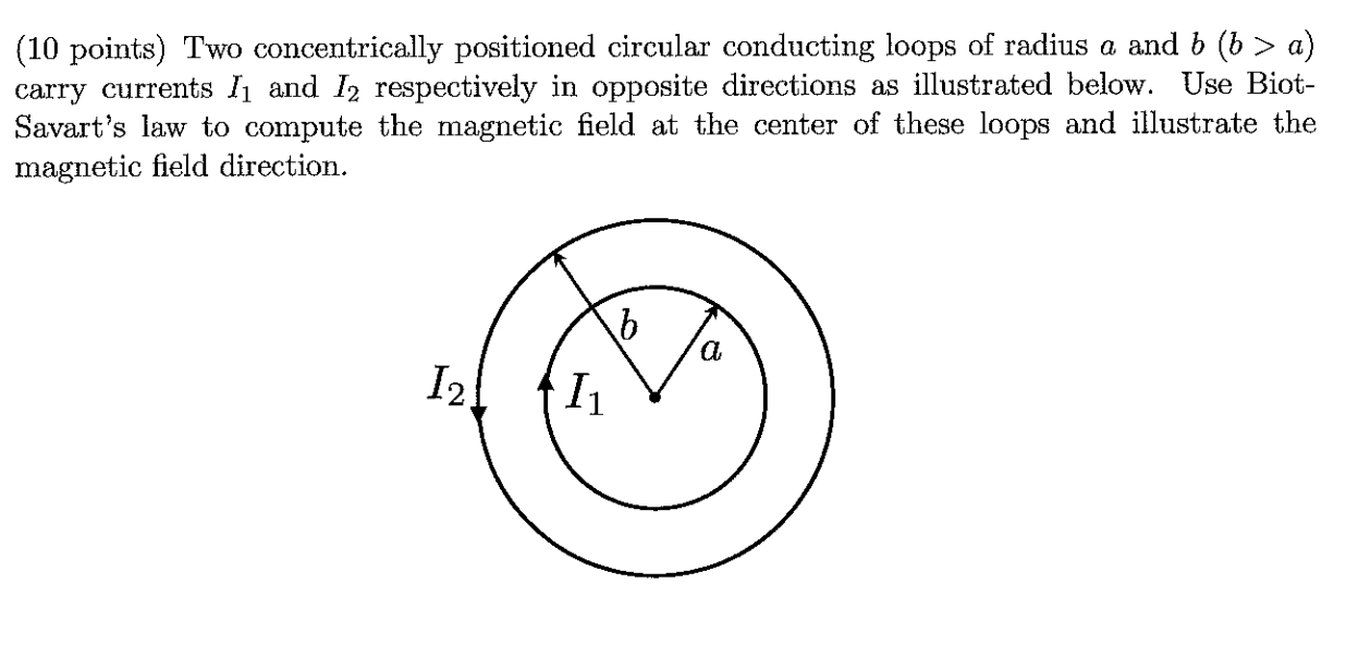 Solved Two concentrically positioned circular conducting | Chegg.com