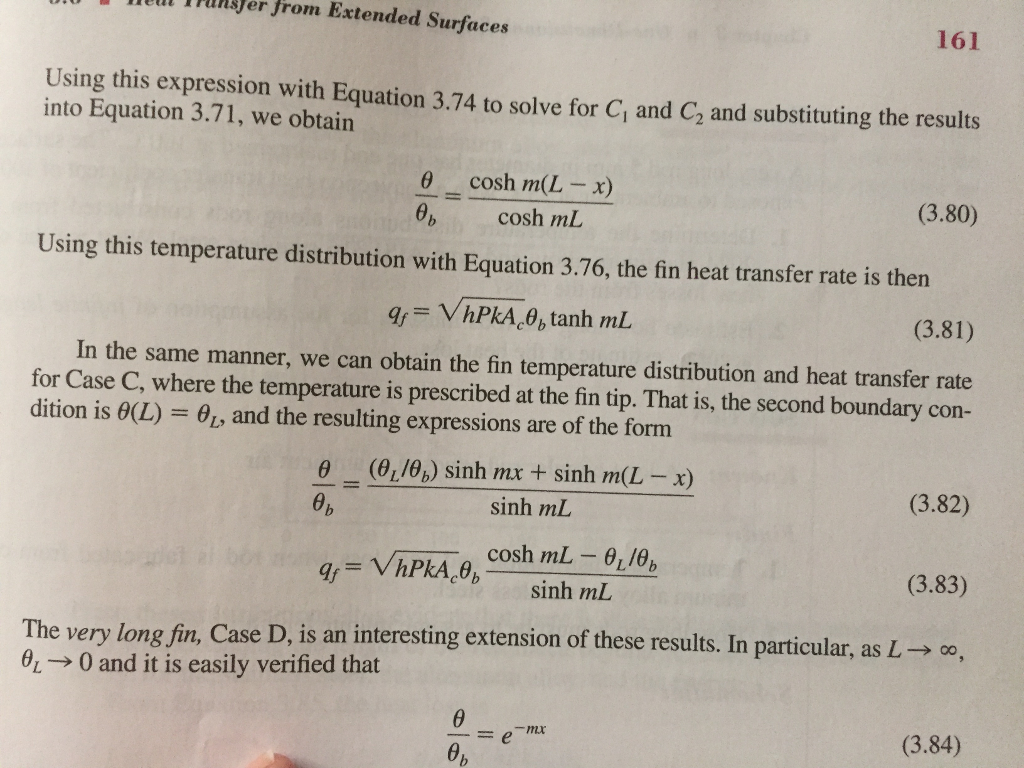 Solved A straight fin with uniform cross section is | Chegg.com