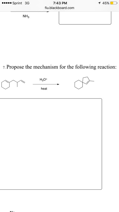 Solved: Propose The Mechanism For The Following Reaction: | Chegg.com