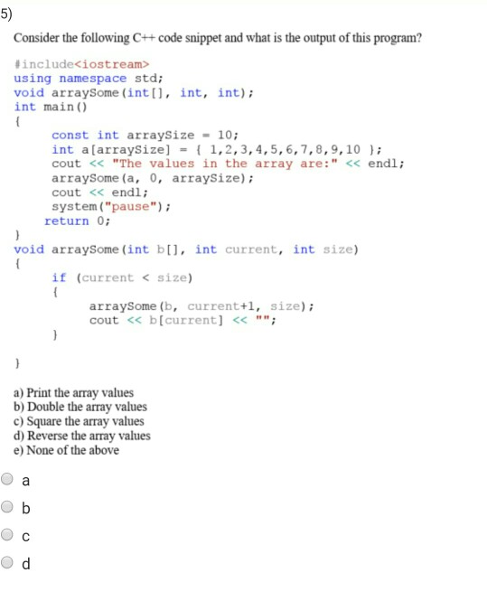 Solved 10 Consider The Following C Program Struct 2489