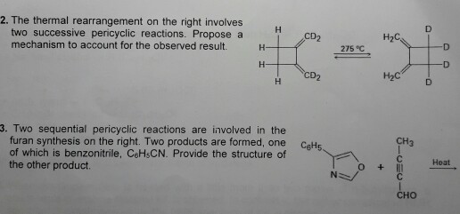 Solved The thermal rearrangement on the right involves two | Chegg.com