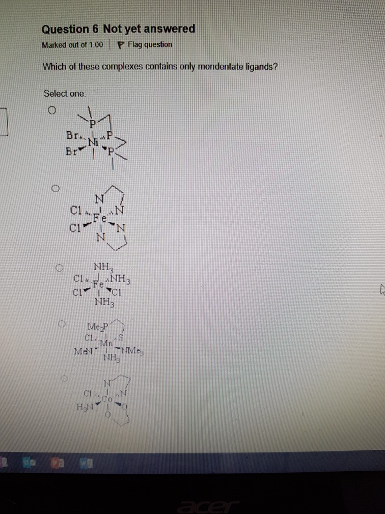 Solved Question 6 Not yet answered Marked out of 1.00 Flag | Chegg.com