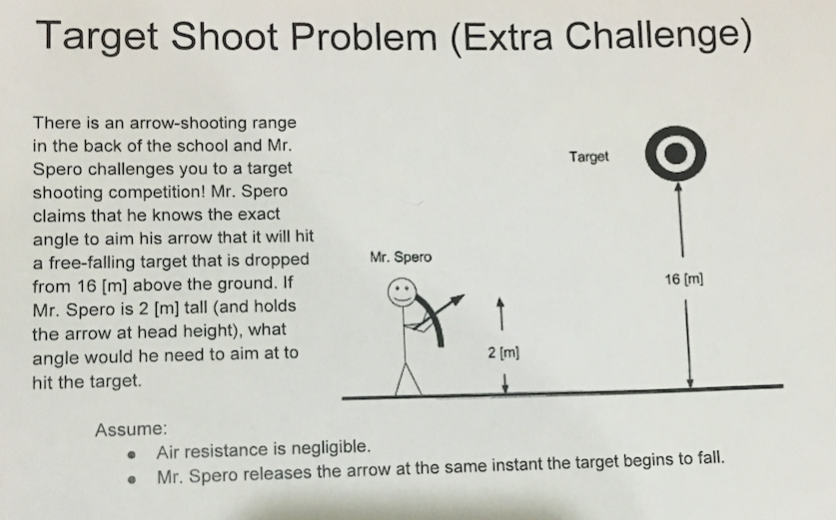 Solved There is an arrow-shooting range in the back of the | Chegg.com