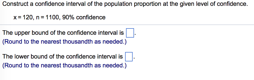 Solved Construct A Confidence Interval Of The Population 1465