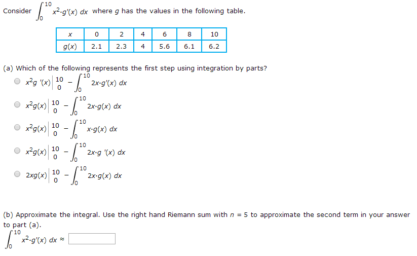 Solved For each of the following integrals, determine u and | Chegg.com