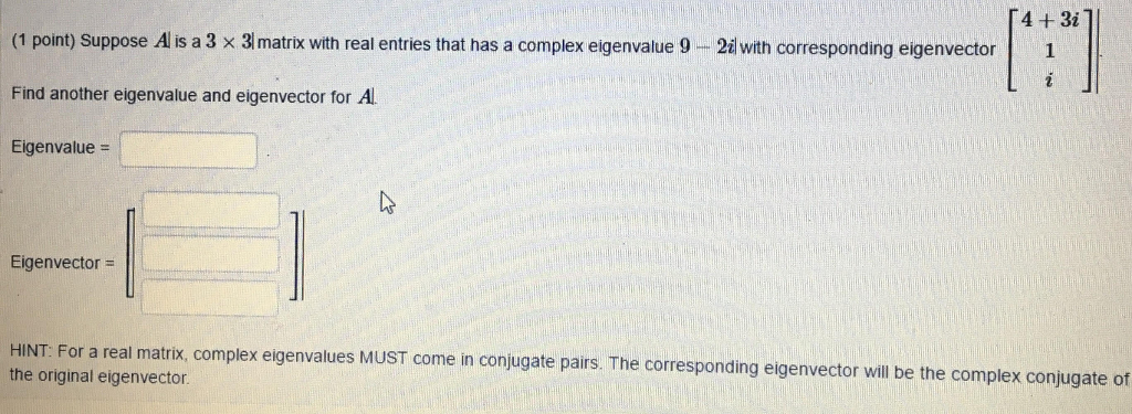 Solved Suppose A is a 3x3 matrix with real entries that has | Chegg.com