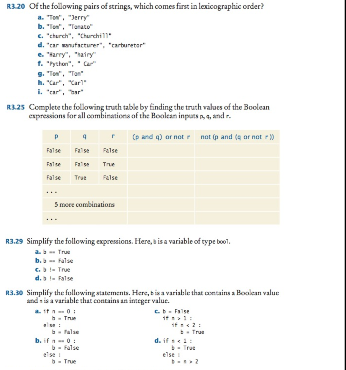 Solved Of the following pairs of strings, which comes first | Chegg.com