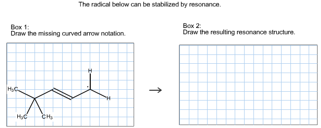 Solved The radical below can be stabilized by resonance. Box | Chegg.com