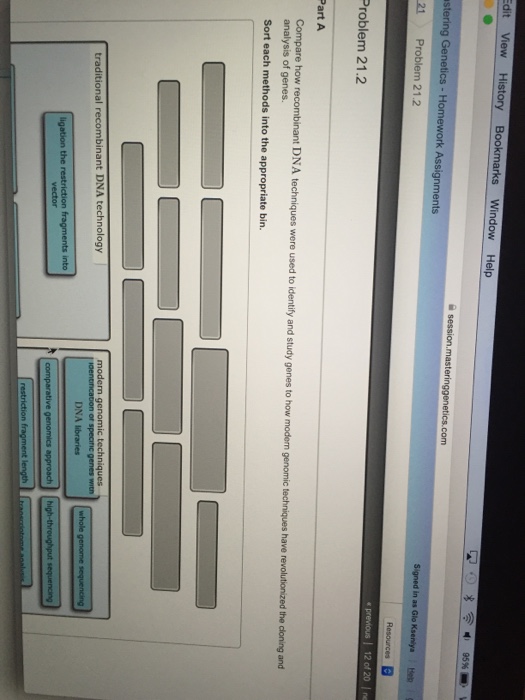 Solved Compare how recombinant DNA techniques wore used to | Chegg.com