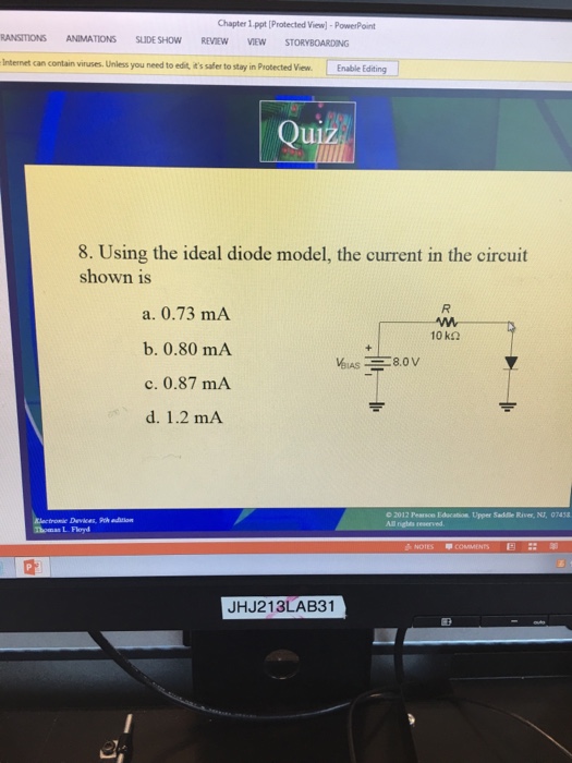 Solved TRANSITIONS ANIMATIONS SLIDE SHOW REVIEW VIEW | Chegg.com
