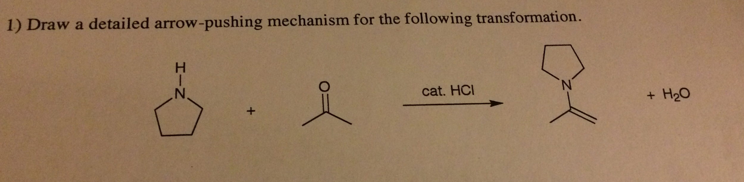 Solved Draw a detailed arrow-pushing mechanism for the | Chegg.com