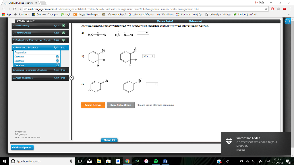 Solved For each example, specify whether the two structures | Chegg.com