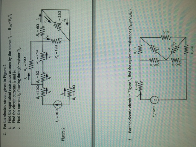 Solved For the electric circuit given in Figure 2 Find the | Chegg.com