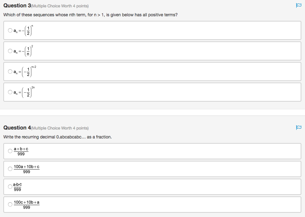 Solved Question 1 (Multiple Choice worth 4 points) What is | Chegg.com