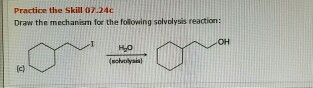 Solved Draw the mechanism for the following solvolysis | Chegg.com