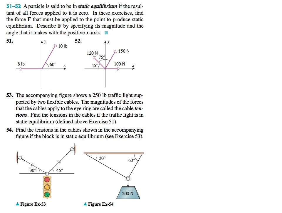 Solved A particle is said to be in static equilibrium if the | Chegg.com