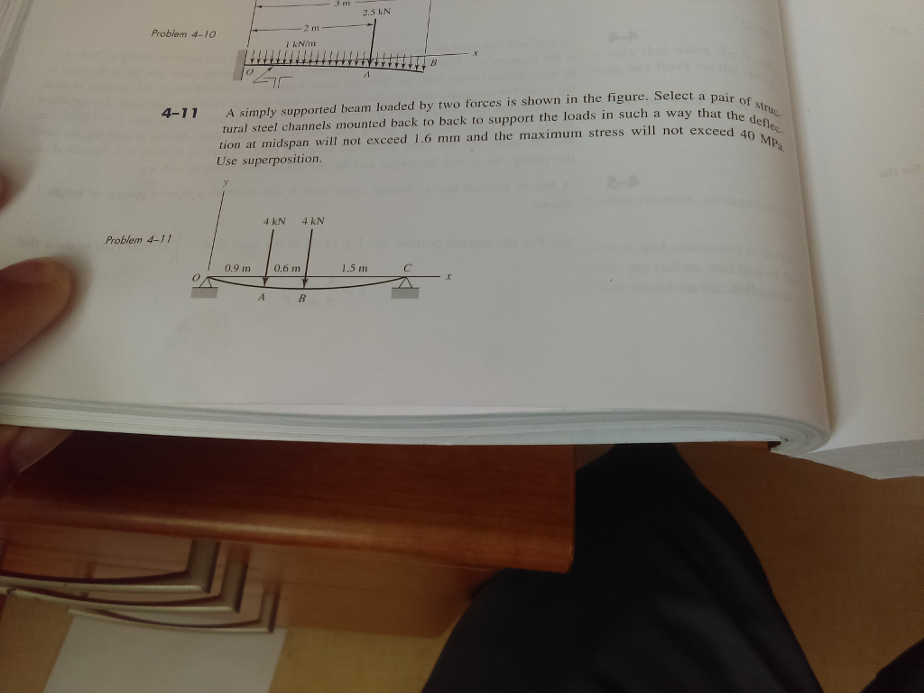 Solved 2.5 kN 2 m Problem 4-10 i KN/m HITIIIIHHNT .r A | Chegg.com