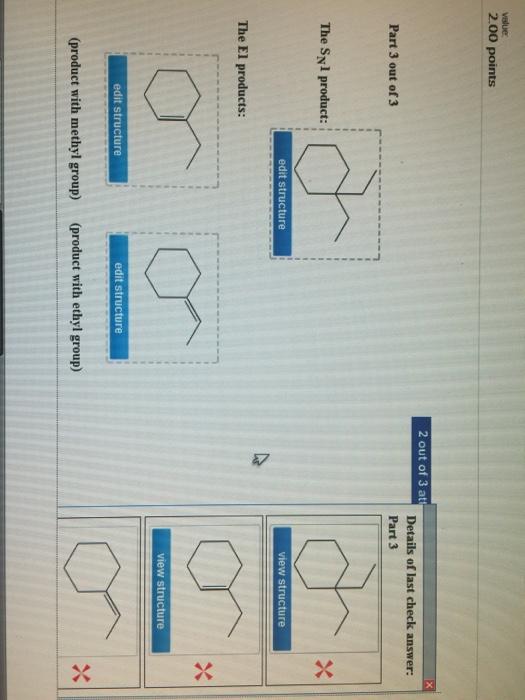 be sure to answer all parts. draw the products in the | Chegg.com