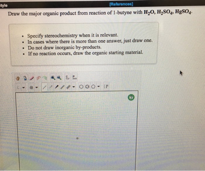 Solved Draw the major organic product from reaction of | Chegg.com