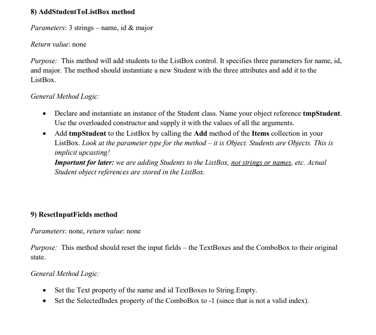 Solved Program Overview Create a data entry form for | Chegg.com