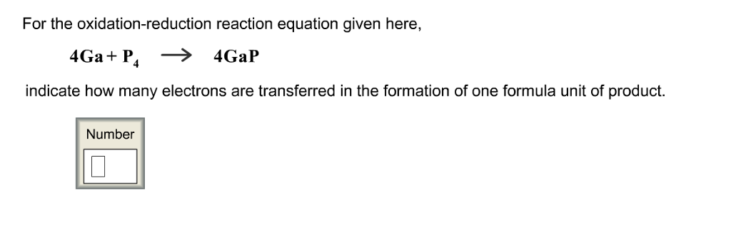 For the oxidation-reduction reaction equation given | Chegg.com