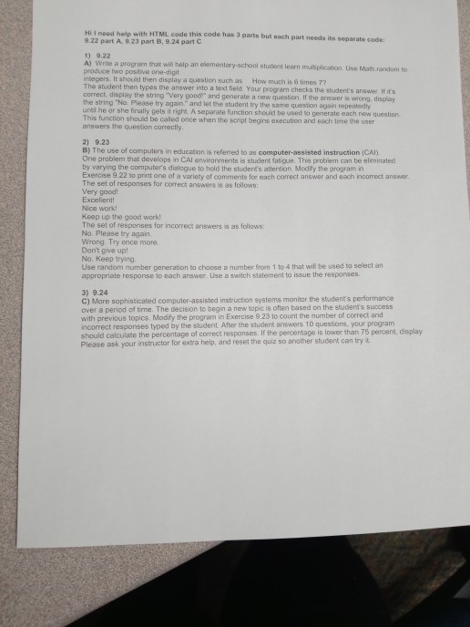 Solved The problem is attached I need html code is for 3 | Chegg.com