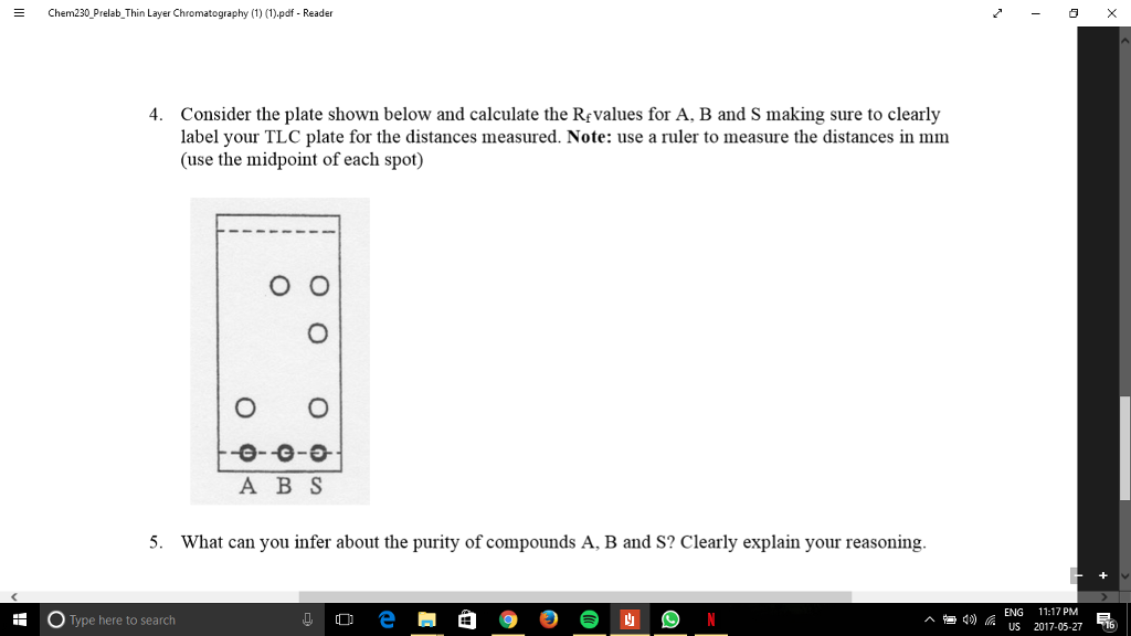 Solved E Chem230 Prelab Thin Layer Chromatography (1) | Chegg.com