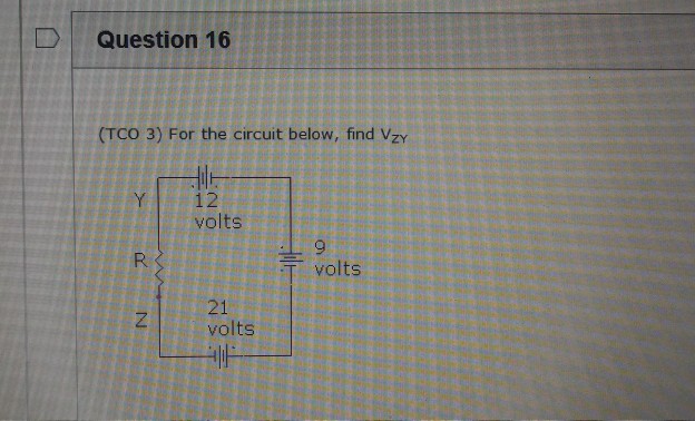 Solved 10 pts DQuestion 15 (TCO 5) For the circuit below, | Chegg.com Solved 10 pts DQuestion 15 (TCO 5) For the circuit below, | Chegg.com