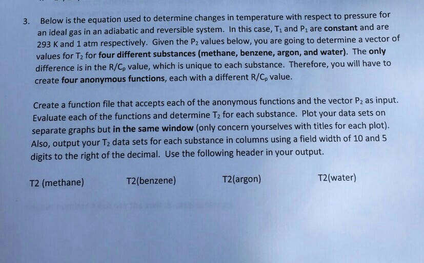 Solved Below is the equation used to determine changes in | Chegg.com