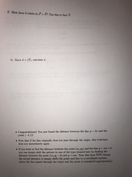 Solved Problem 1: 15 pts) (Distance Between a Point and A | Chegg.com