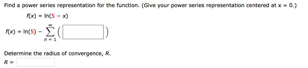 Solved Find a power series representation for the function. | Chegg.com
