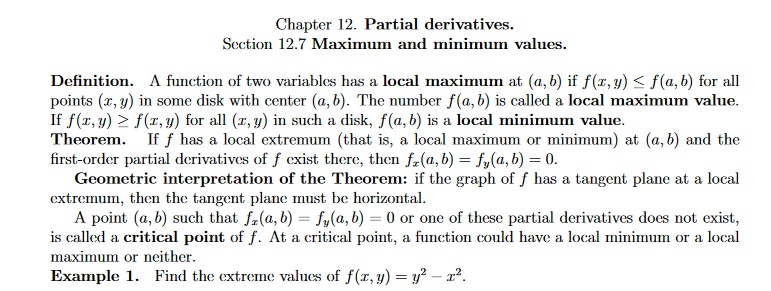 Solved A function of two variables has a local maximum at | Chegg.com