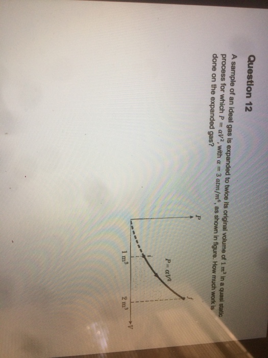 Solved A sample of an ideal gas is expanded to twice its | Chegg.com