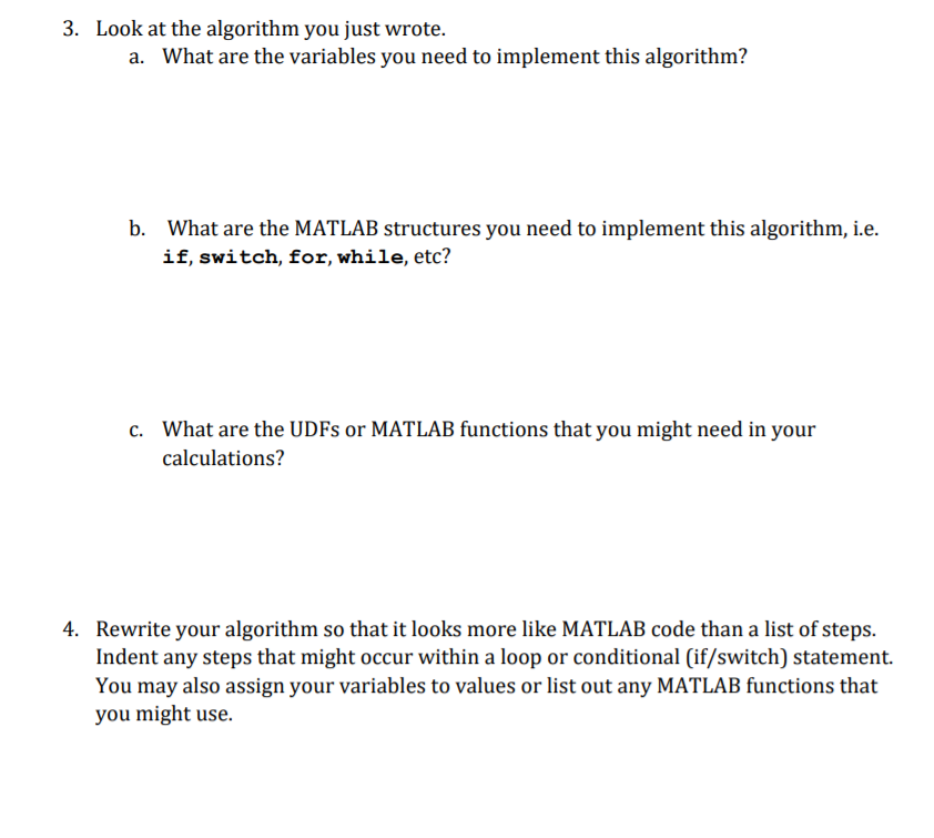 Writing pseudocode (22 points) Pseudocode is an | Chegg.com