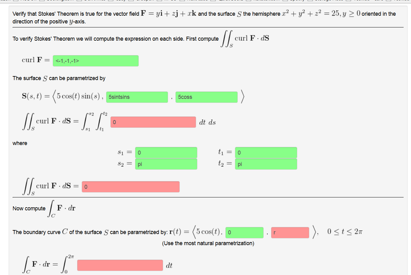 Solved Verify That Stokes Theorem Is True For The Vector