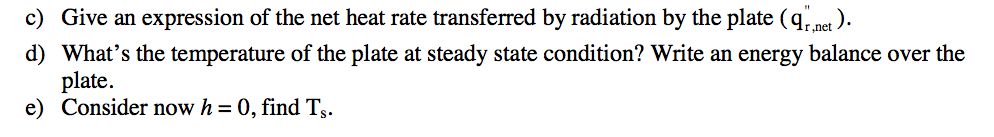 Solved Heat Transfer Radiation Question Chegg