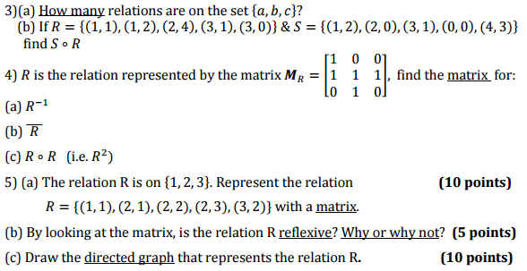 Solved How many relations are on the set {a,b,c}? If R = | Chegg.com
