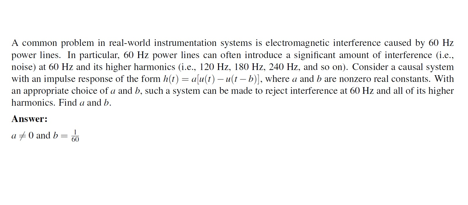 A common problem in real-world instrumentation | Chegg.com