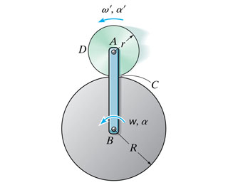 Arm AB has an angular velocity ? of and an angular | Chegg.com
