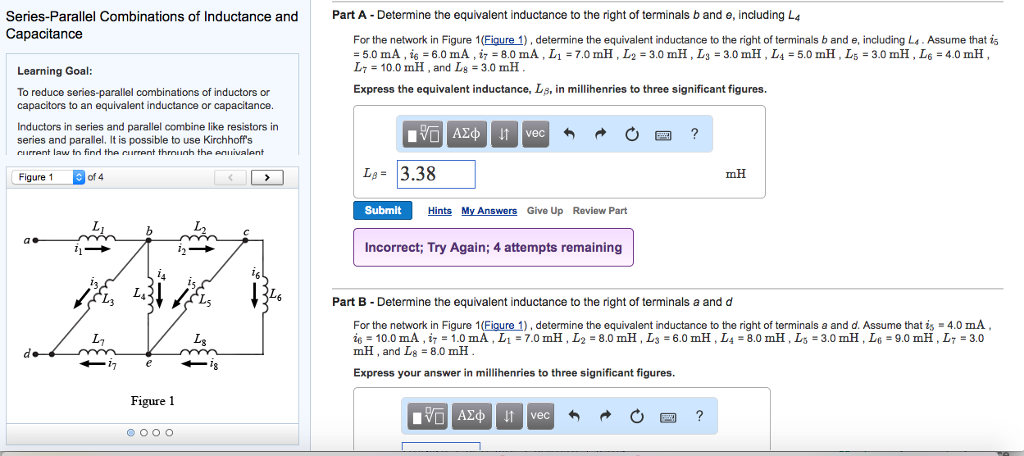 Solved Series-Parallel Combinations of Inductance and | Chegg.com