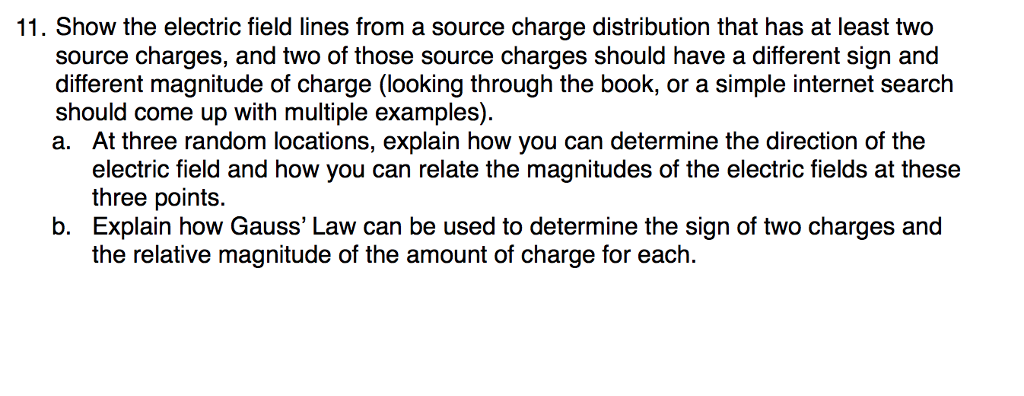 Solved Show the electric field lines from a source charge | Chegg.com
