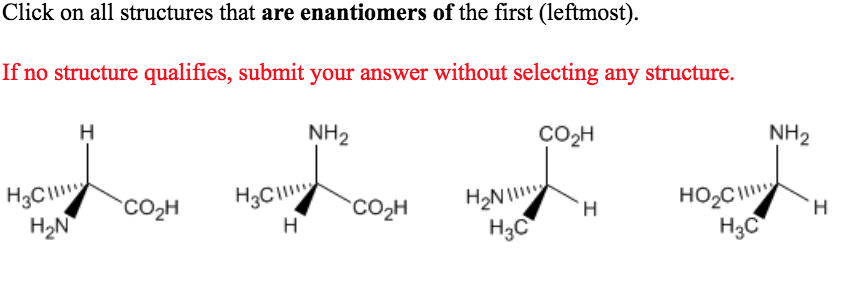 Solved Click on all structures that are enantiomers of the | Chegg.com