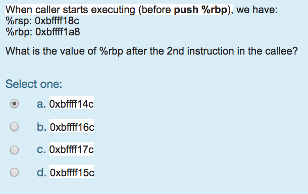 Solved We have Function callee is called by caller as below | Chegg.com